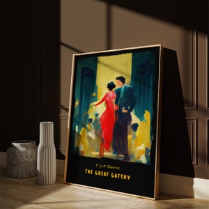 The Great Gatsby Book Cover Poster | Alternative Design of F. Scott ...