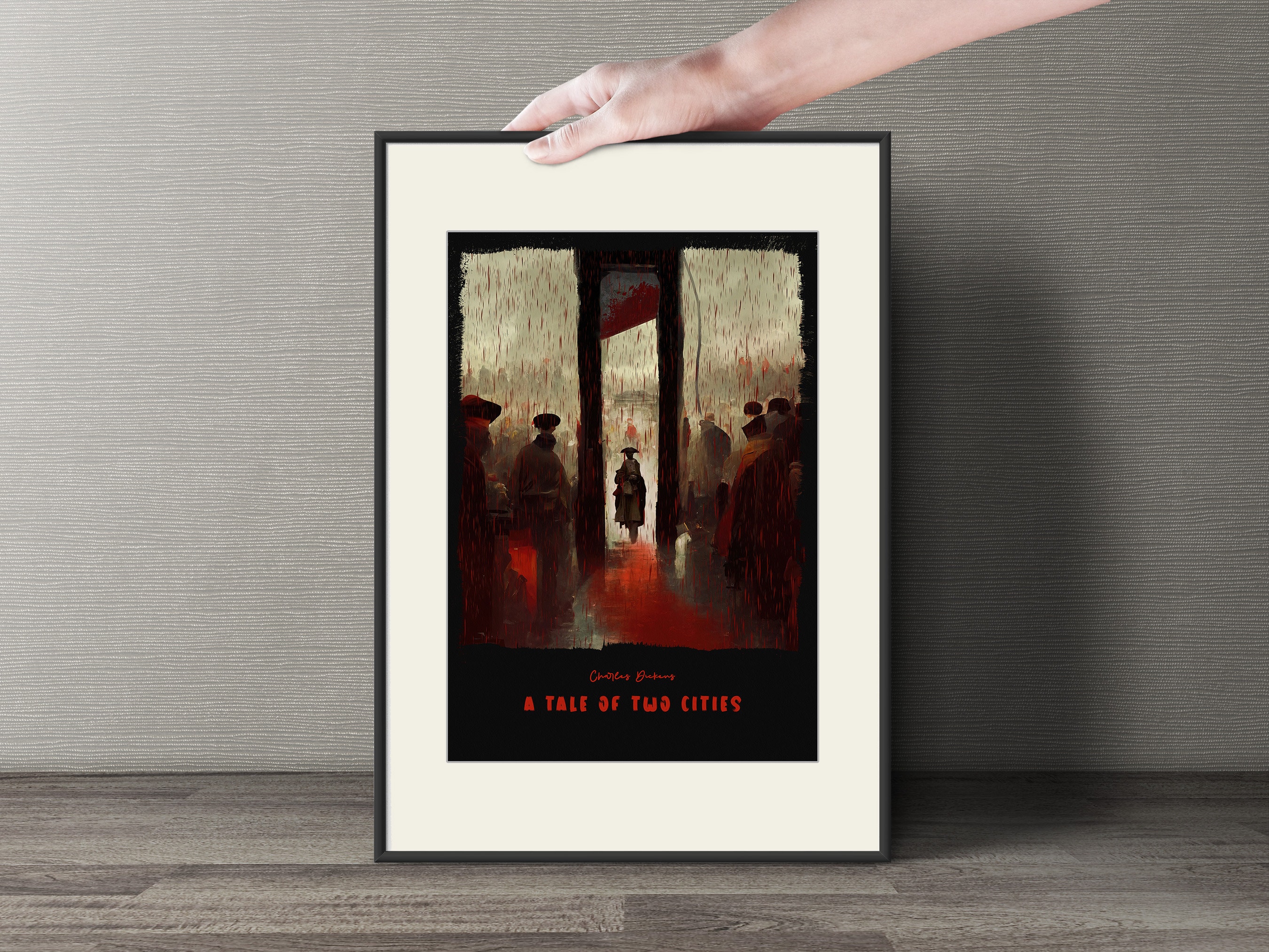 A Tale of Two Cities Book Cover Poster Alternative Design of Charles ...