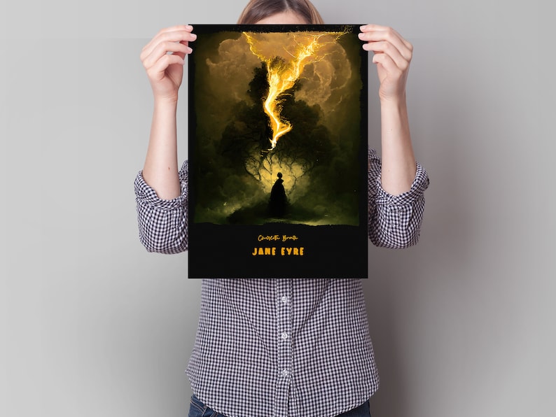 Jane Eyre Book Cover Poster | Alternative Design of Charlotte Bronte's ...