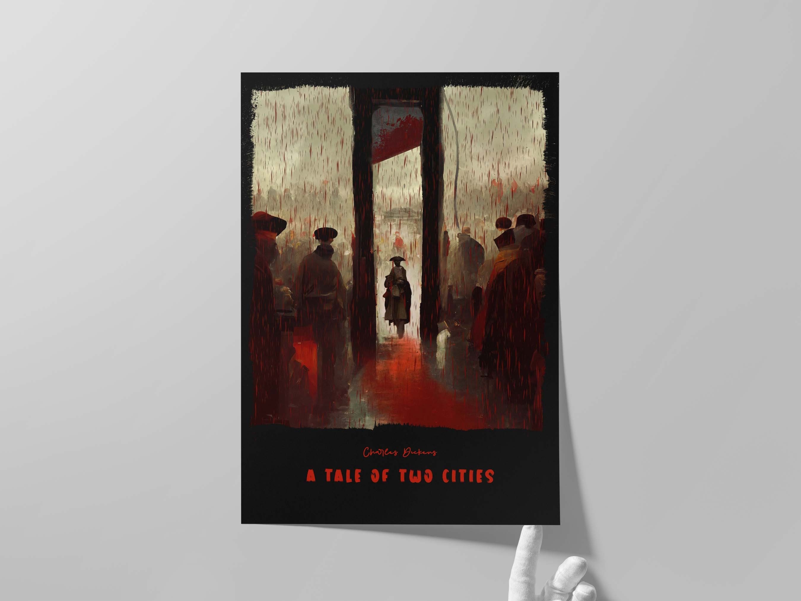 A Tale of Two Cities Book Cover Poster Alternative Design of Charles ...