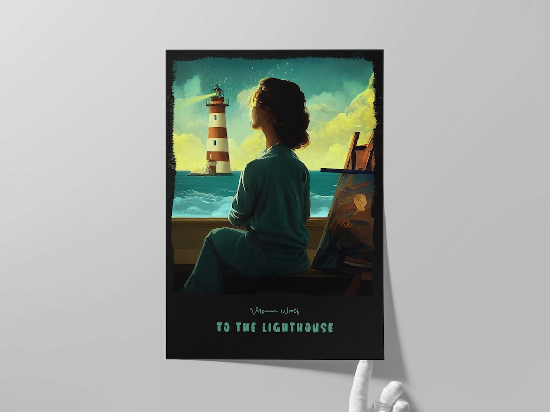 To the Lighthouse Book Cover | Modern Poster of Virginia Woolf Novel ...