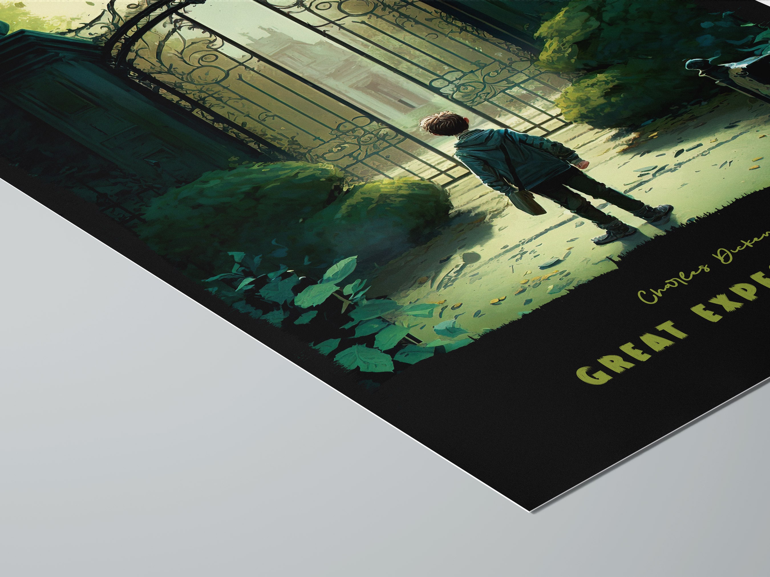 Great Expectations Book Cover Poster | Contemporary Design of Charles ...