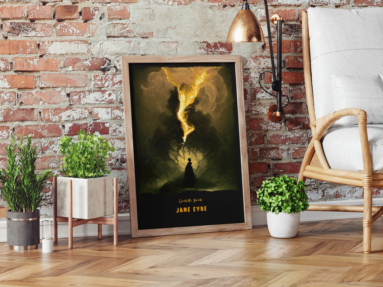 Jane Eyre Book Cover Poster Alternative Design of Charlotte - Etsy