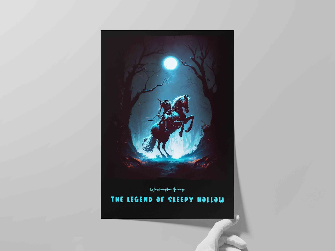 The Legend of Sleepy Hollow Book Cover | Poster of Washington Irving ...