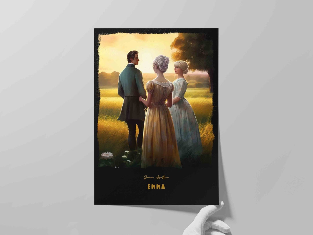 Emma Book Cover Poster | Contemporary Design of Jane Austen Novel ...