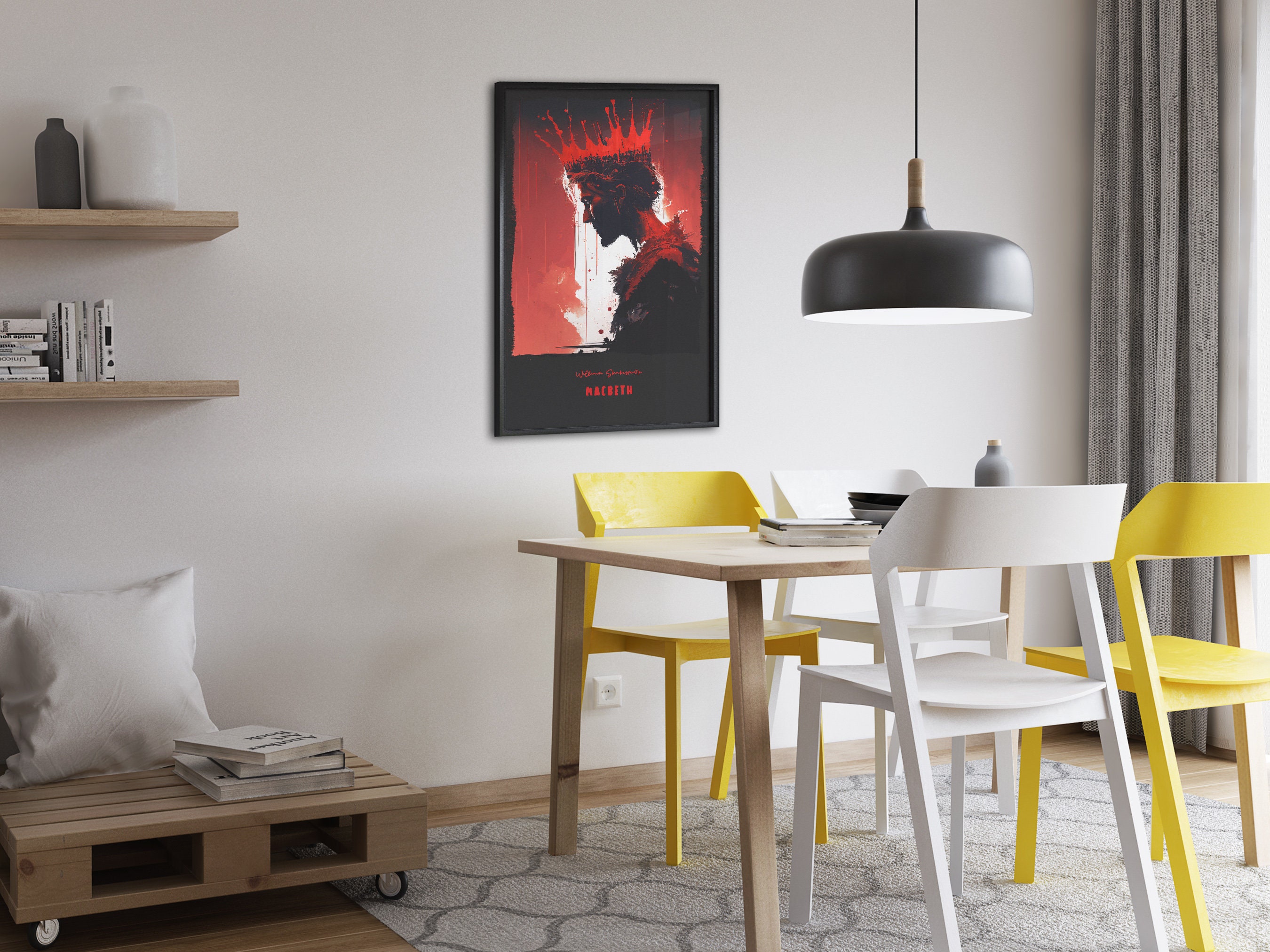 Macbeth Book Cover Poster | Modern Cover Design of William Shakespeare ...