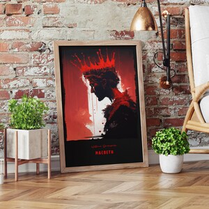 Macbeth Book Cover Poster | Modern Cover Design of William Shakespeare ...