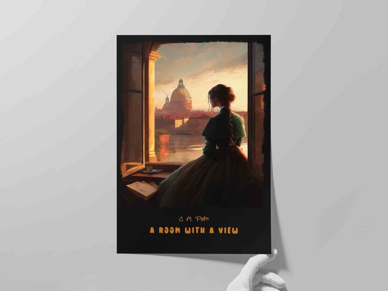 A Room With a View Book Cover Poster Contemporary Design of - Etsy