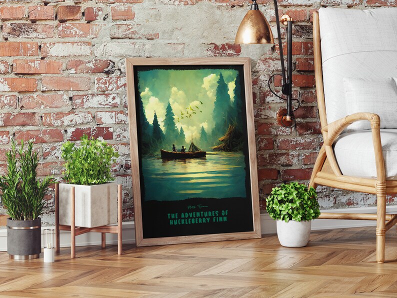 Adventures of Huckleberry Finn Book Cover Poster | Alternative Design ...