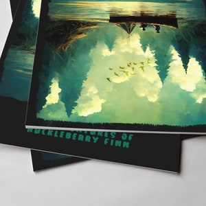 Adventures of Huckleberry Finn Book Cover Poster | Alternative Design ...