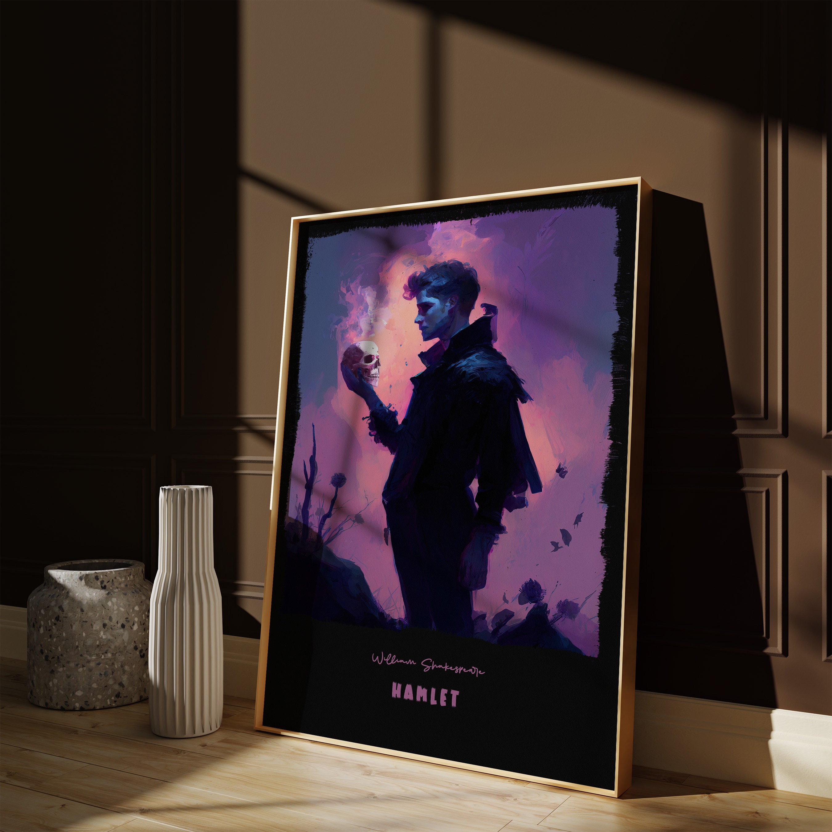 Hamlet Book Cover Poster Modern Cover Design of William - Etsy