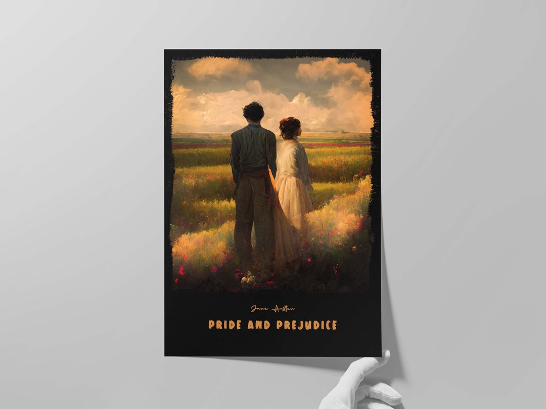 Pride and Prejudice Book Cover Poster | Alternative Design of Jane ...