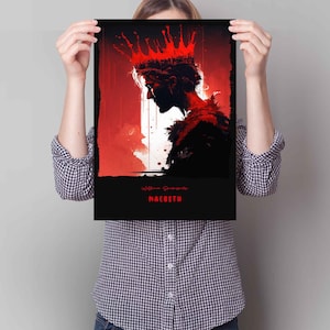 Macbeth Book Cover Poster | Modern Cover Design of William Shakespeare ...