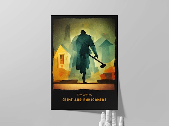 Crime and Punishment Book Cover Poster Alternative Design of - Etsy