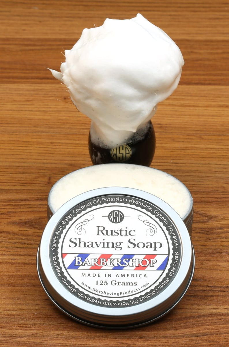 Rustic Men's Shaving Soap barbershop Shaving Cream | Etsy