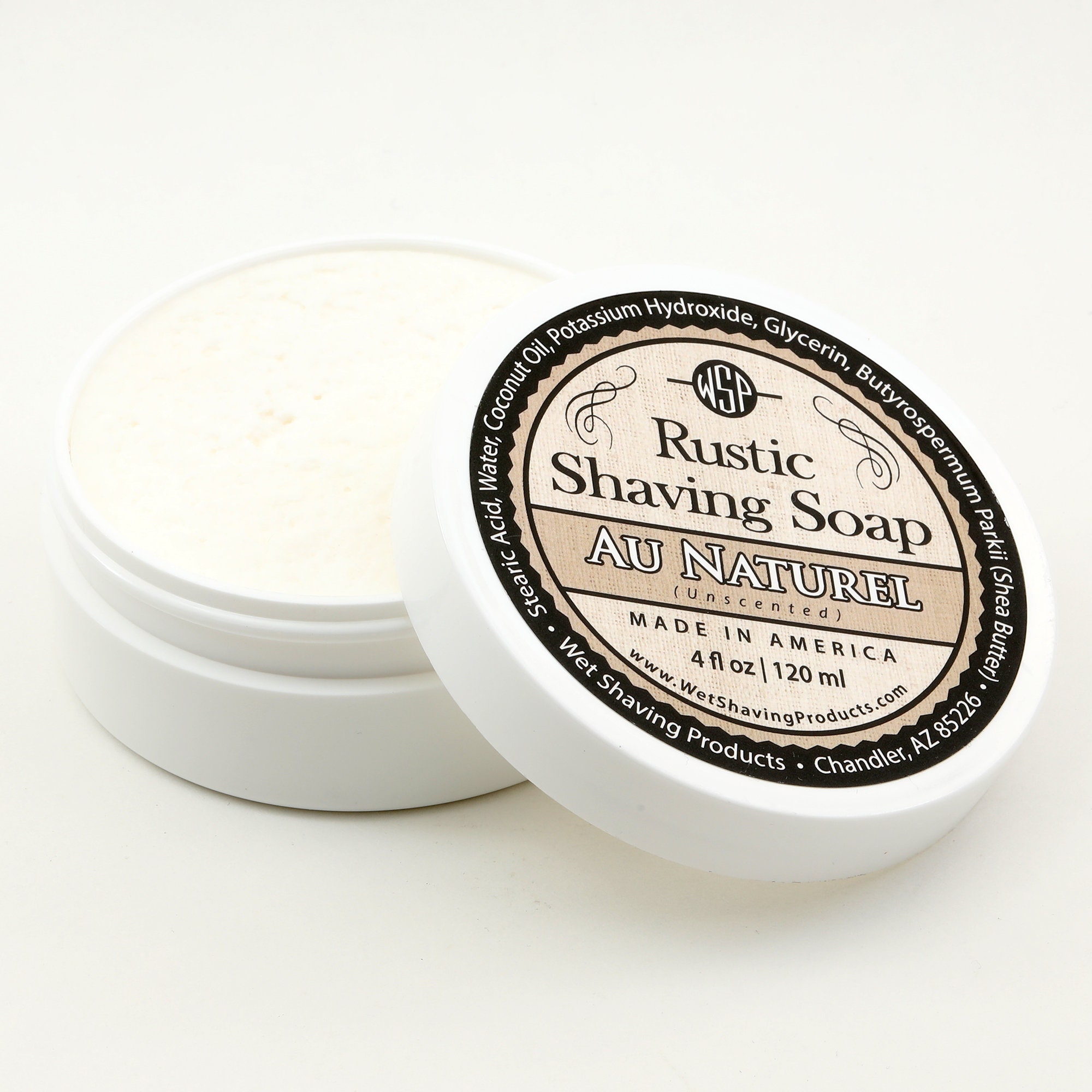 Rustic Men's Shaving Soap (unscented) Shaving Cream, Vegan Soap, All ...