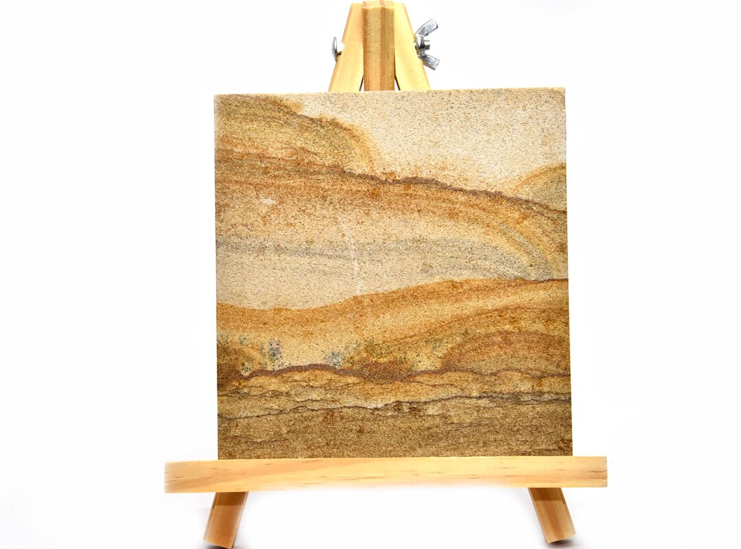 Navajo PICTURE STONE or SANDSTONE Disc/plate, Landscape Stone ...