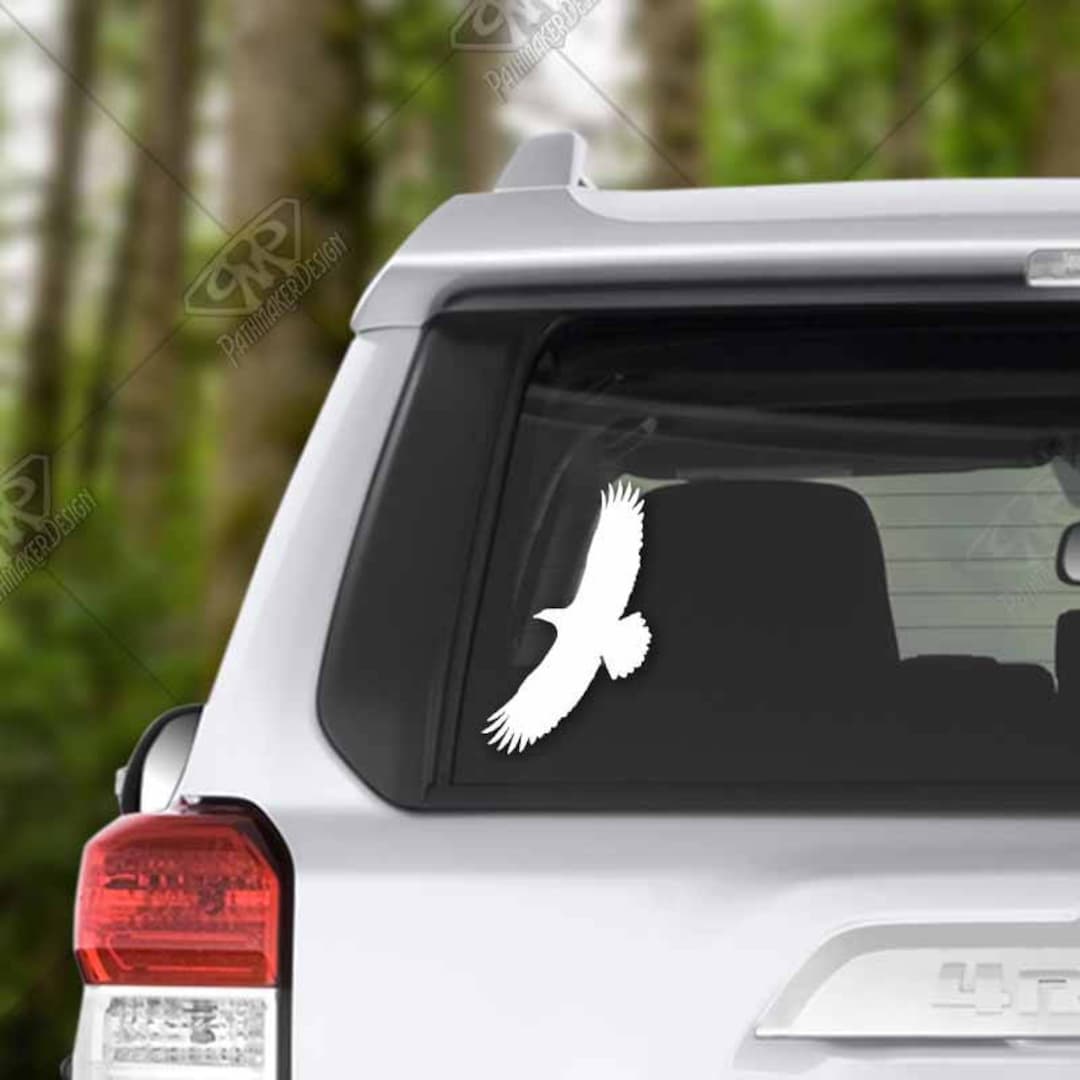 Bald Eagle Silhouette Vinyl Decal Bumper Sticker for Car Window Decal ...