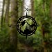 Compass Rose Mountains Trees Vinyl Decal Bumper Sticker for Car Window ...