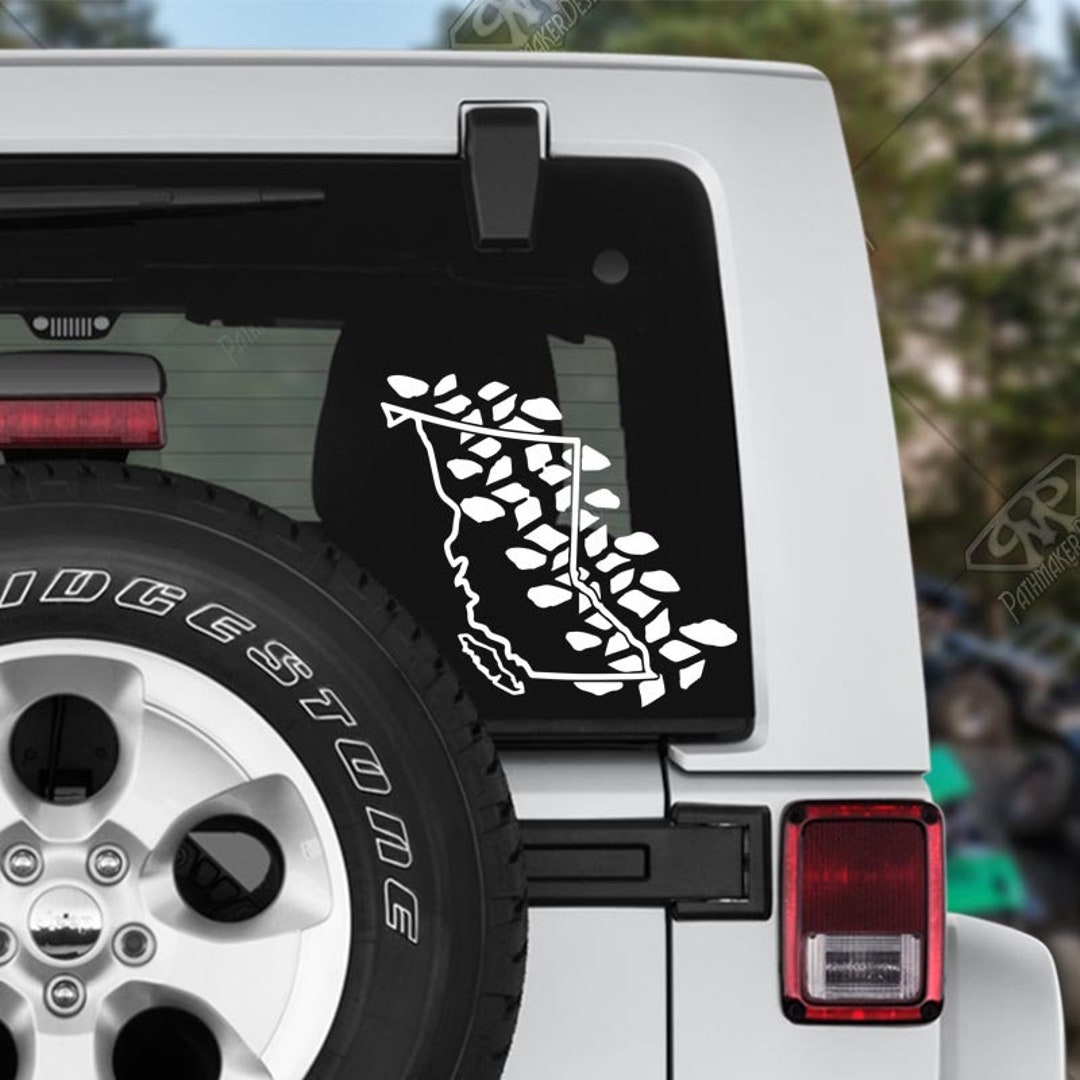 BC off Road Tire Track Vinyl Decal Bumper Sticker Perfect for Truck ...