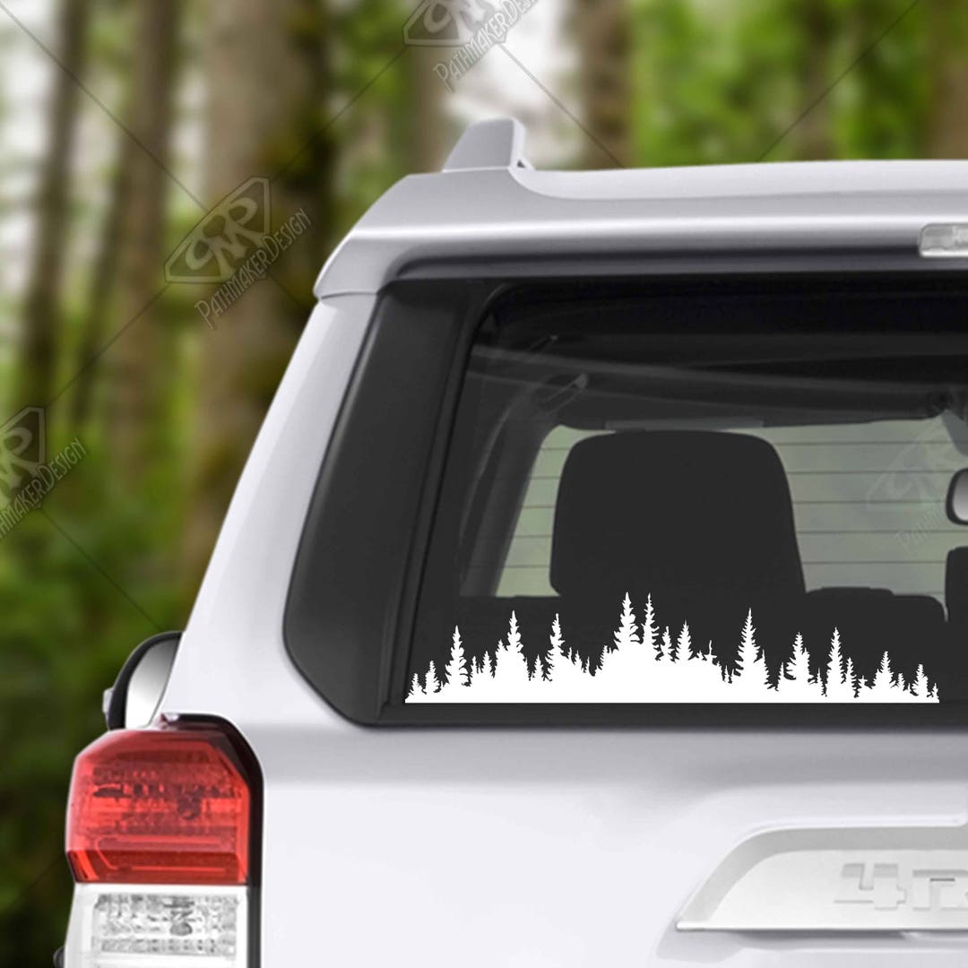Trees Vinyl Decal Bumper Sticker for Car Window Decal, Windshield Decal ...