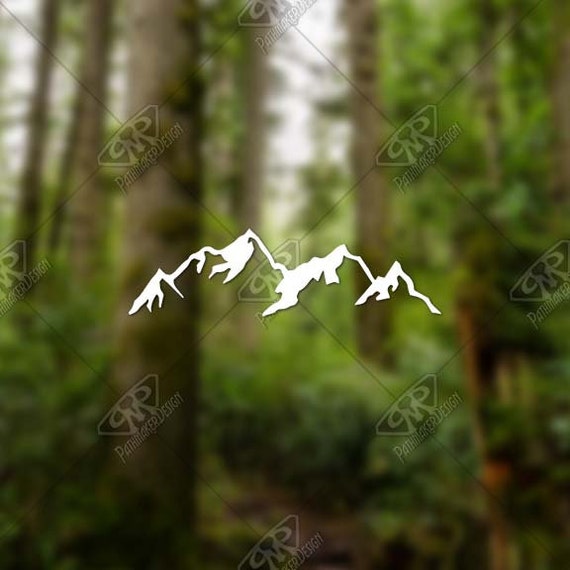 Mountains Vinyl Decal Bumper Sticker for Car Window Decal - Etsy