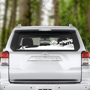Tropical Beach Banner Large Vinyl Decal, Bumper Sticker. for Side of ...