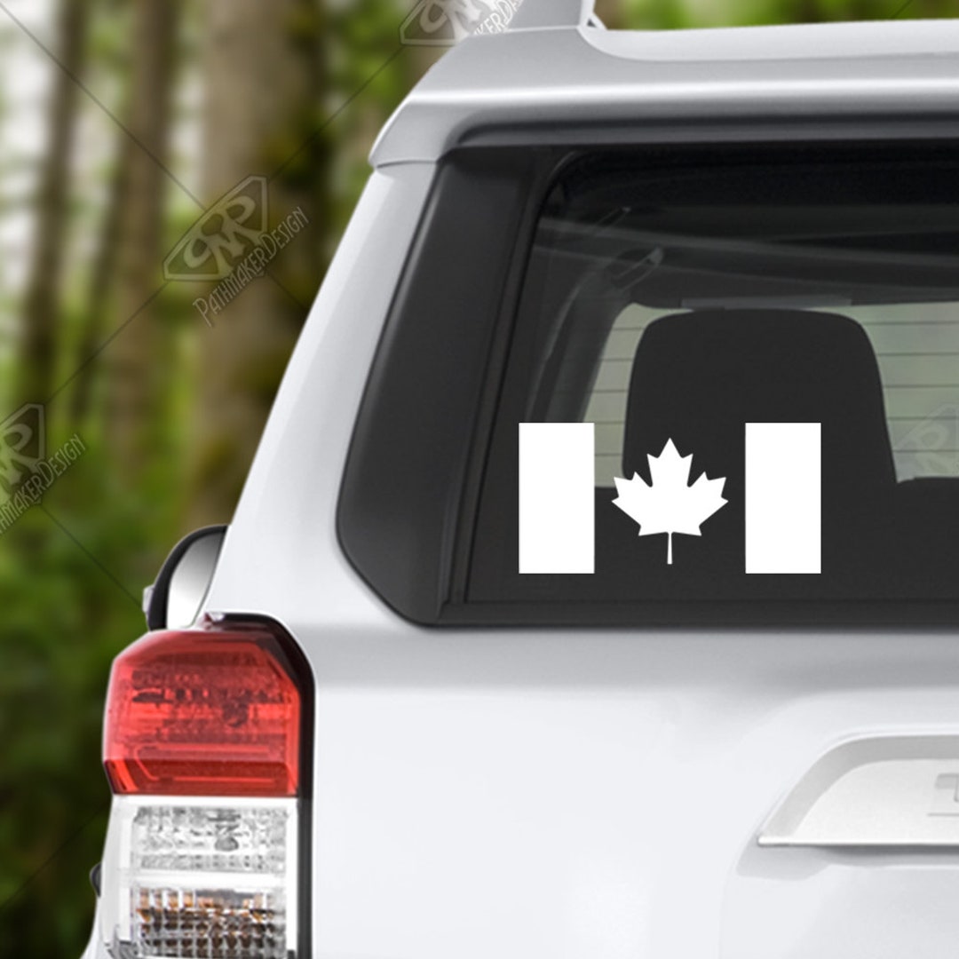 Canadian Flag Vinyl Decal Bumper Sticker for Car Window Decal ...