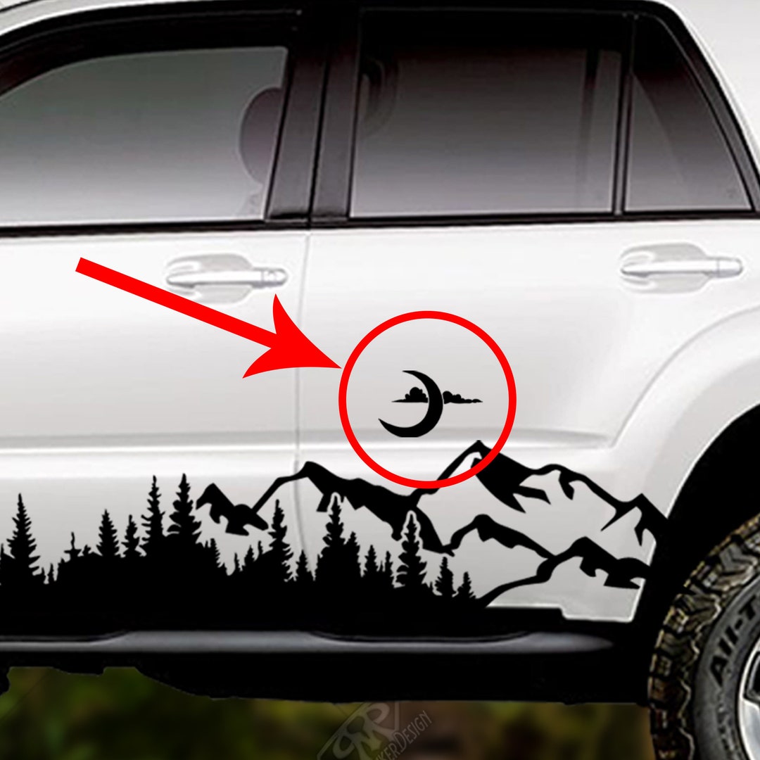 Moon Vinyl Decal Add-on for Large Banner Decals, Custom RV Decal ...