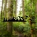 Mountain and Trees With Lighthouse Banner Large Vinyl Decal - Etsy