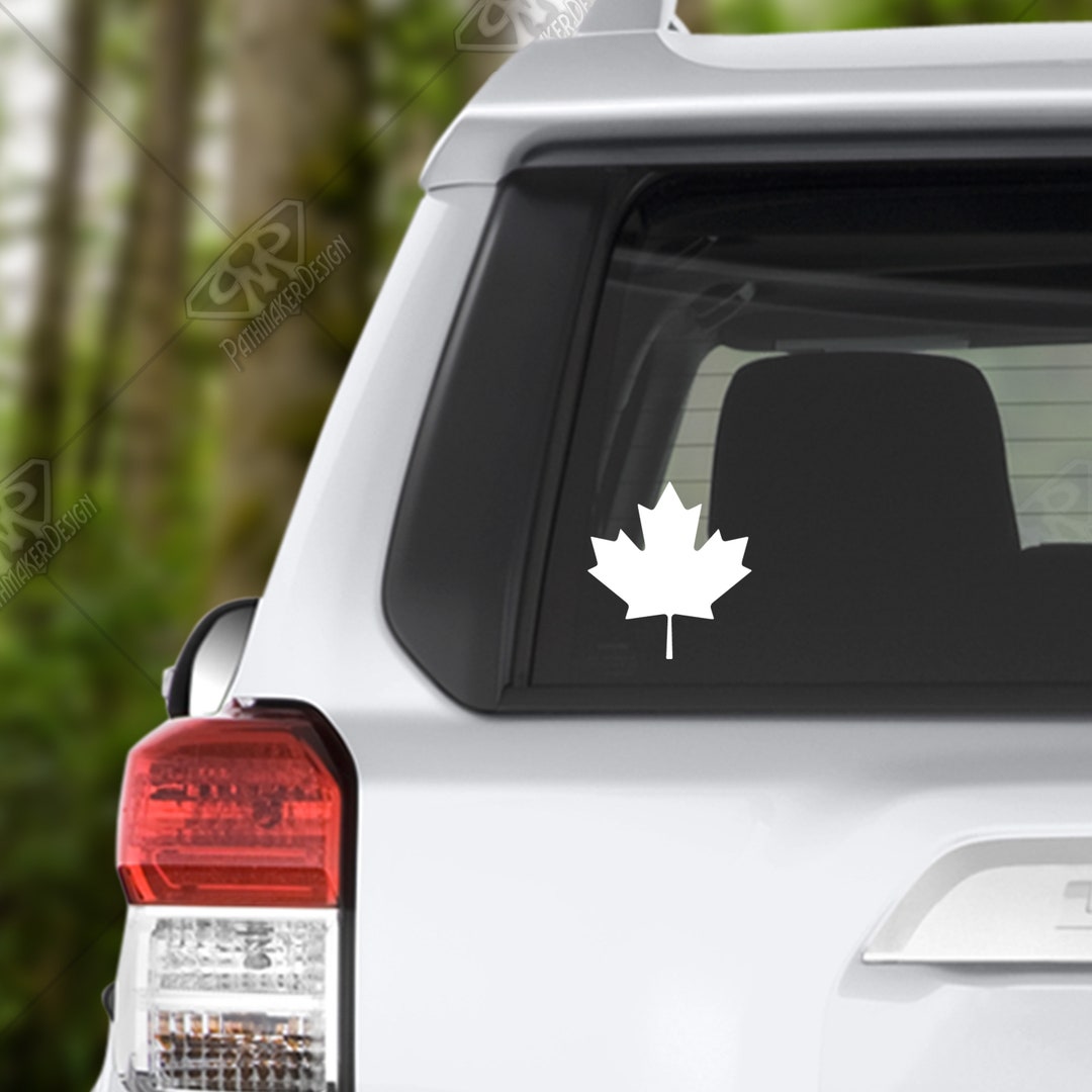 Maple Leaf Vinyl Decal Bumper Sticker for Car Window Decal, Windshield ...