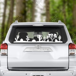 Desert Landscape Cactus Vinyl Decal, Bumper Sticker. for Side of Truck ...
