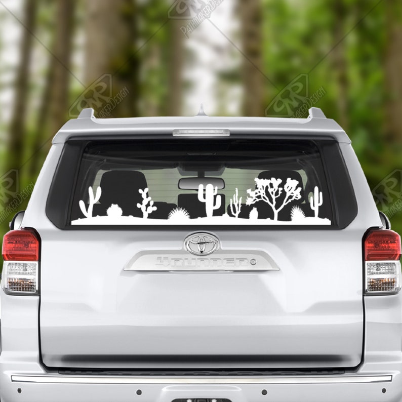 Desert Landscape Cactus Vinyl Decal, Bumper Sticker. for Side of Truck ...