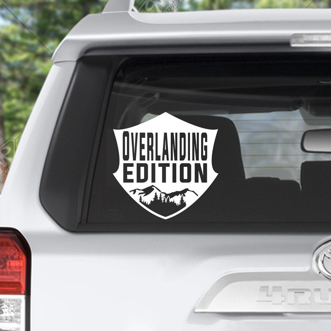Overlanding Edition Track Vinyl Decal Bumper Sticker Perfect for Truck ...