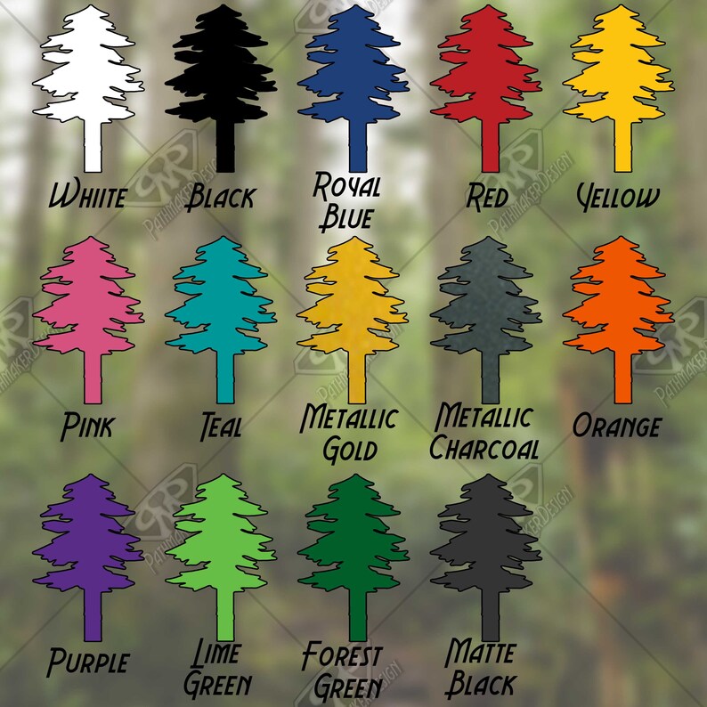 Trees Banner Large Vinyl Decal Bumper Sticker. for Side of - Etsy