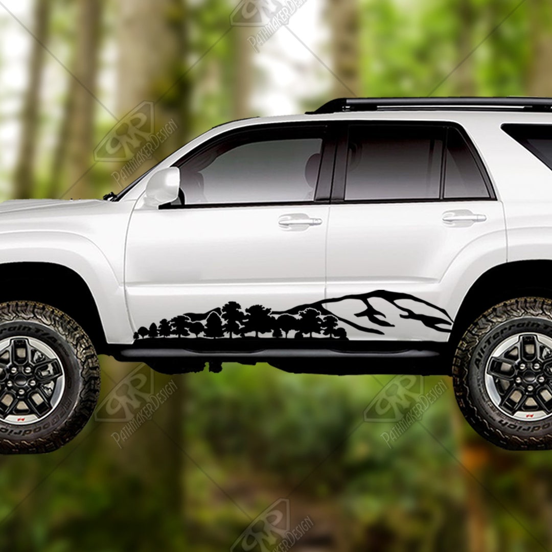 Mountain and Trees Blue Ridge Appalachia Banner Large Vinyl Decal ...