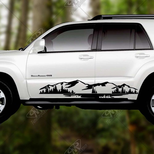 2-pack Pine Trees Vinyl Decal Wall Decal Sticker Mountain and - Etsy