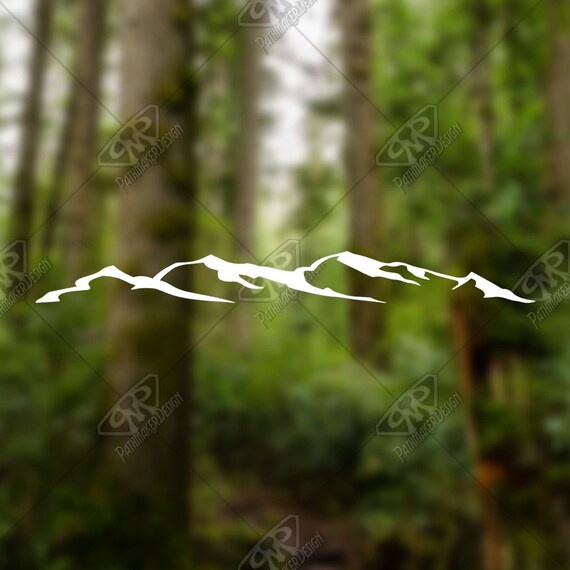 Mountains Version 2 Vinyl Decal Bumper Sticker Mountain - Etsy