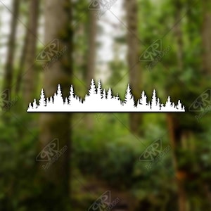 Trees Banner Large Vinyl Decal, Bumper Sticker. for Side of Truck Decal ...