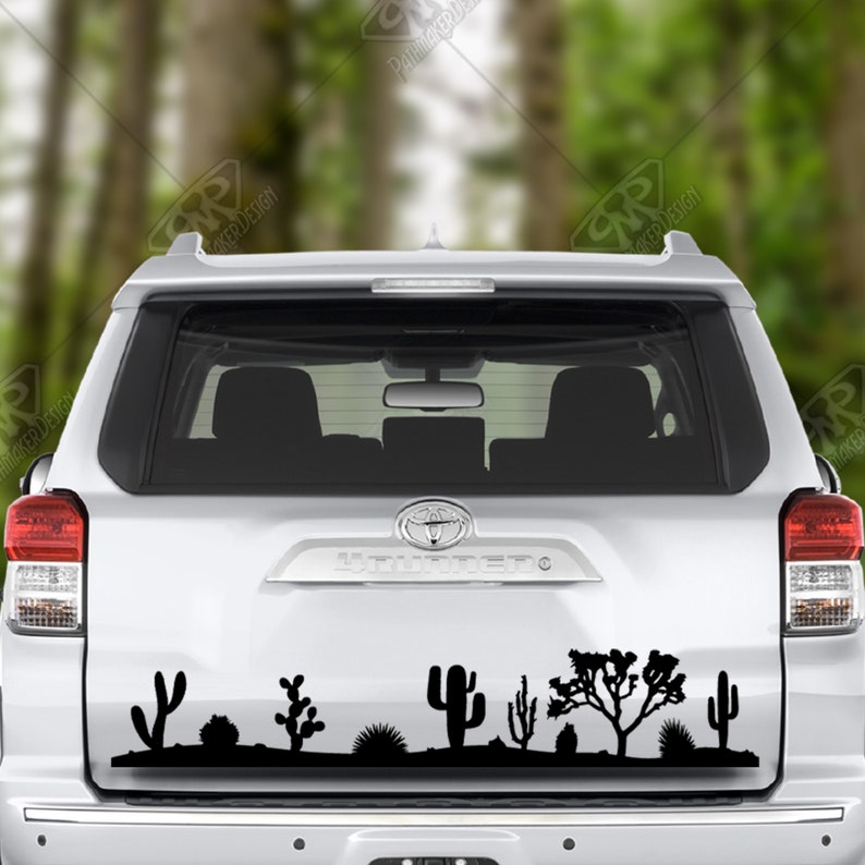 Desert Landscape Cactus Vinyl Decal, Bumper Sticker. for Side of Truck ...