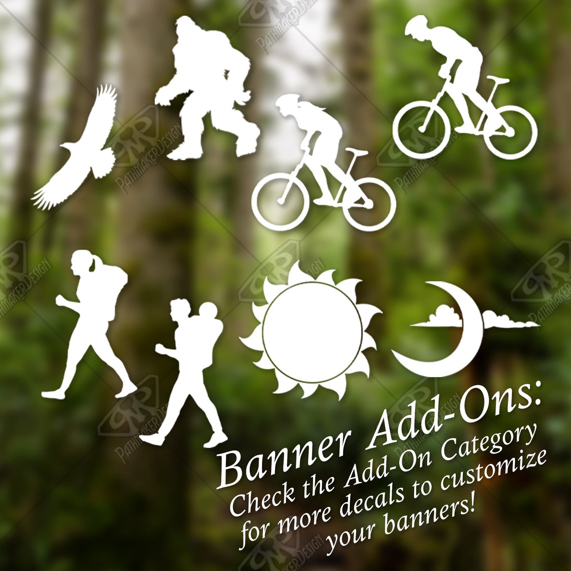 Trees Banner Large Vinyl Decal Bumper Sticker. for Side of - Etsy