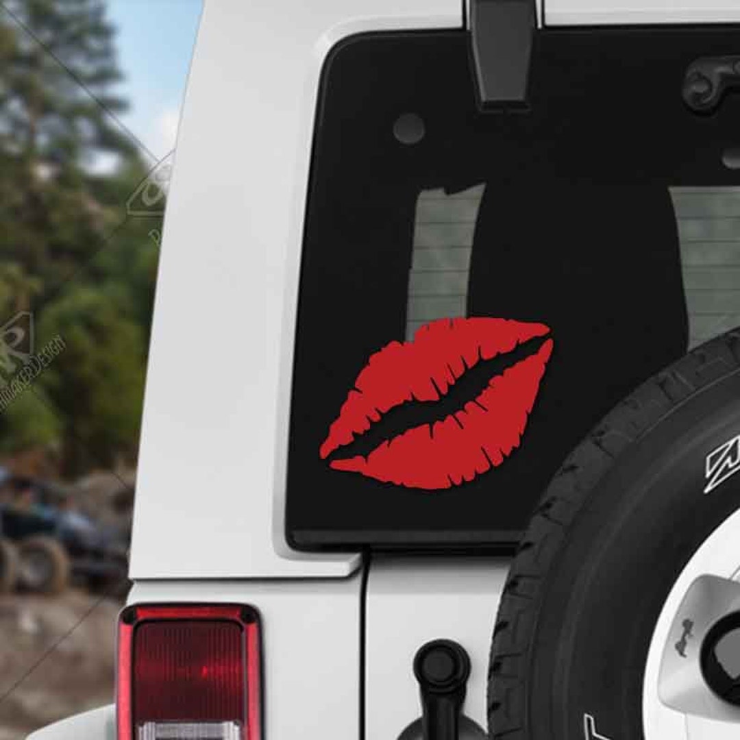 Lips Vinyl Decal Bumper Sticker Perfect for Truck Window Decal, Car ...