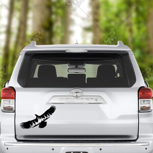 Bald Eagle Silhouette Version 2 Vinyl Decal Bumper Sticker for Car ...