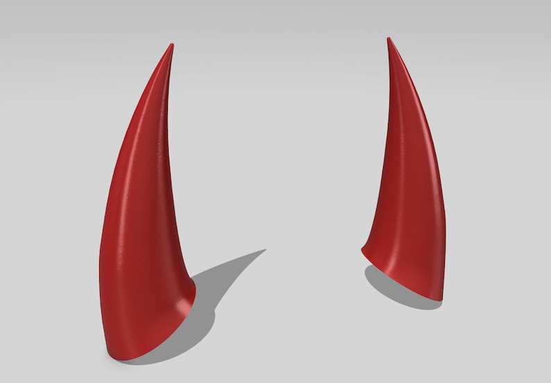 Demon Horns 3D File-stl for 3D Print - Etsy