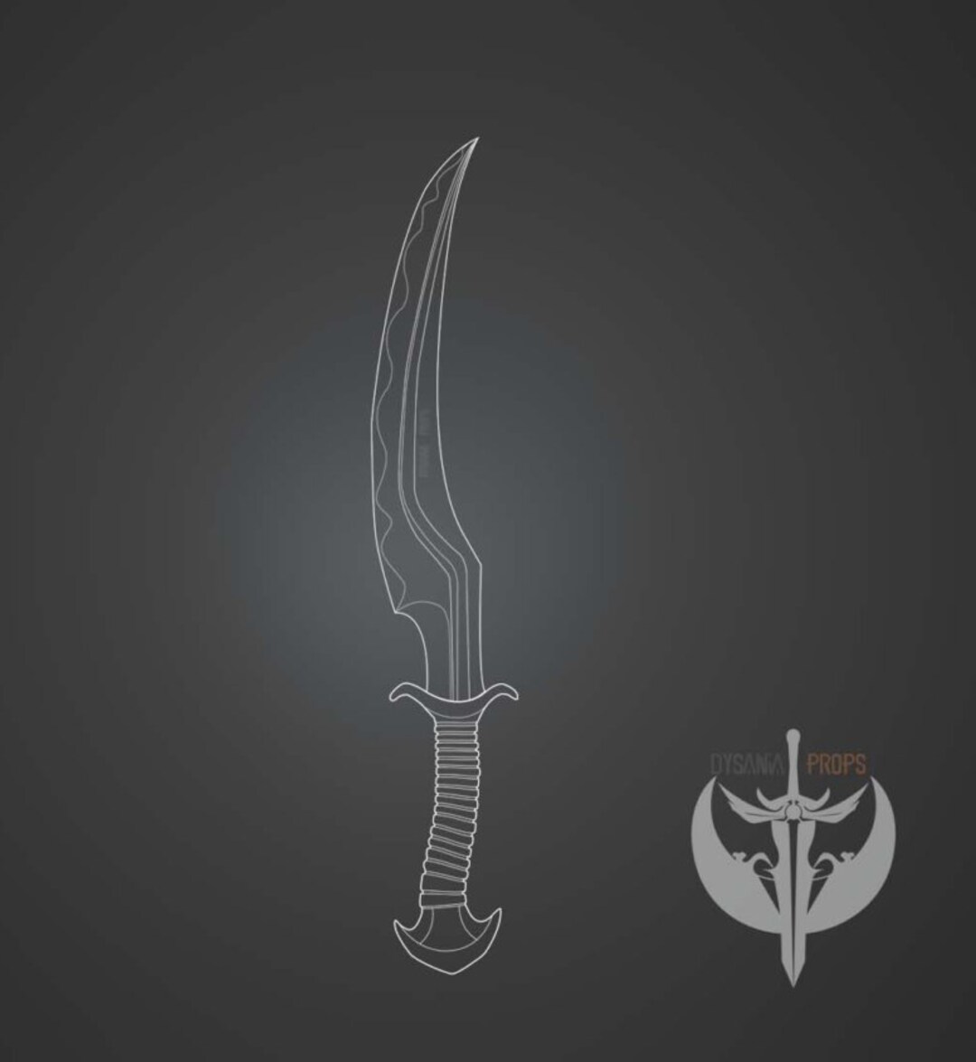 Dragon Priest Dagger Blueprint Pattern - Etsy