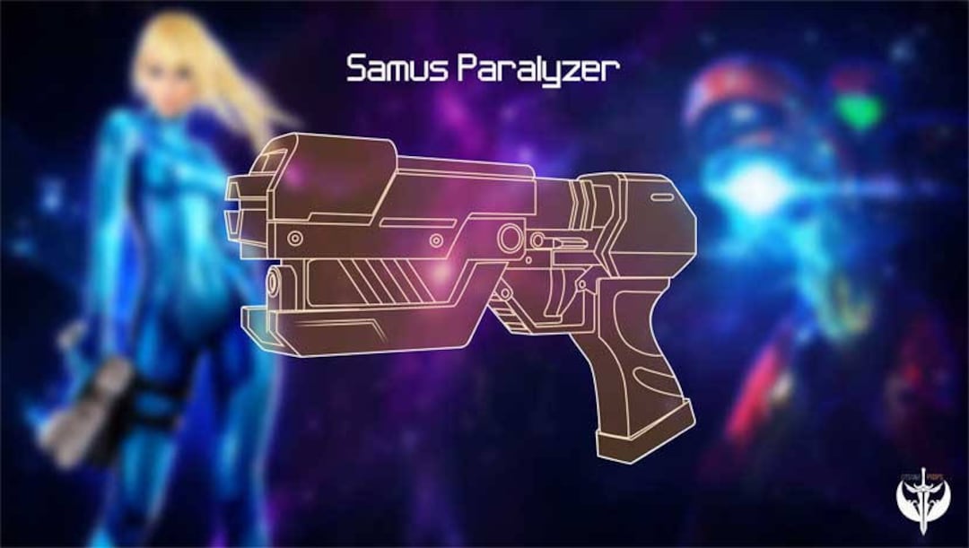 Metroid Samus Paralyzer Gun Blueprints - Etsy