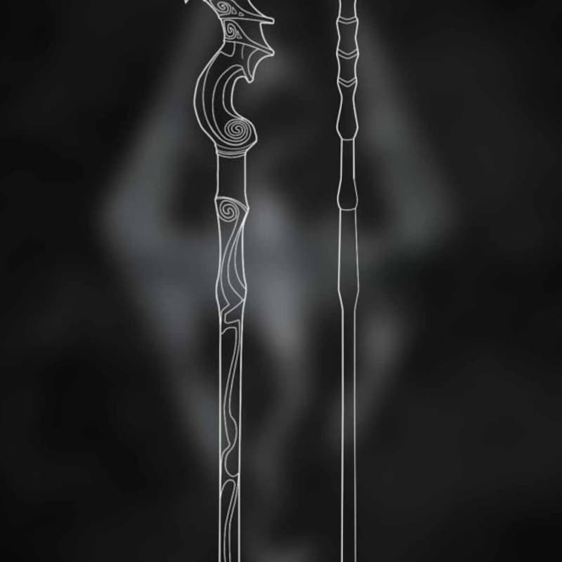 Dragon Staff - Etsy