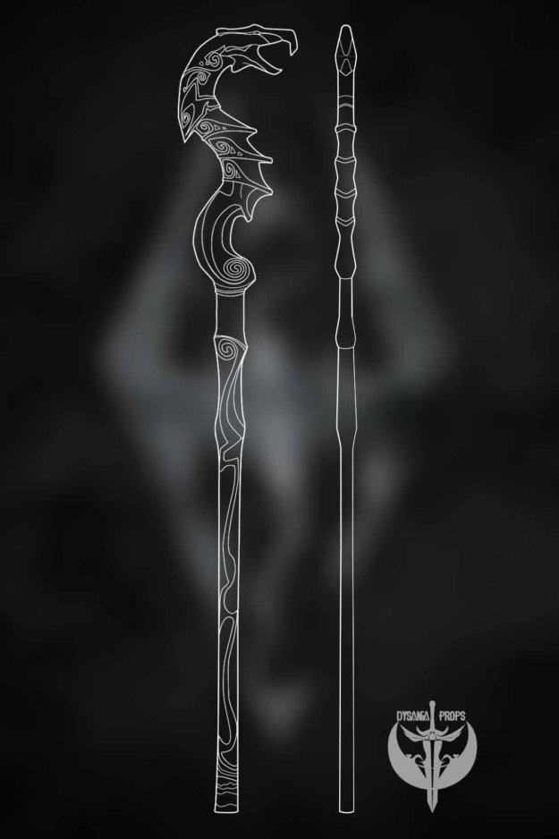 Skyrim Dragon Staff