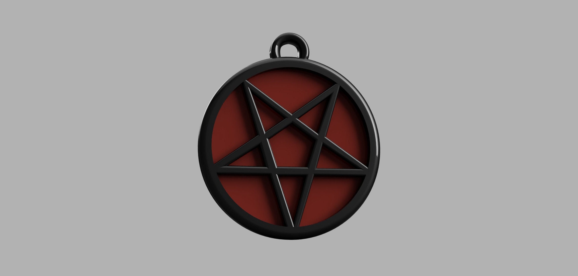 Cult of the Lamb Pentagram Necklace STL File for 3D Print - Etsy Ireland