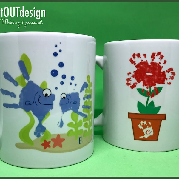 Baby Handprint Mug - Etsy